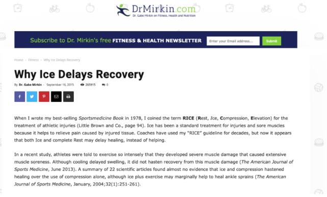 The Dangers of Icing Your Throwing Arm – ArmCare